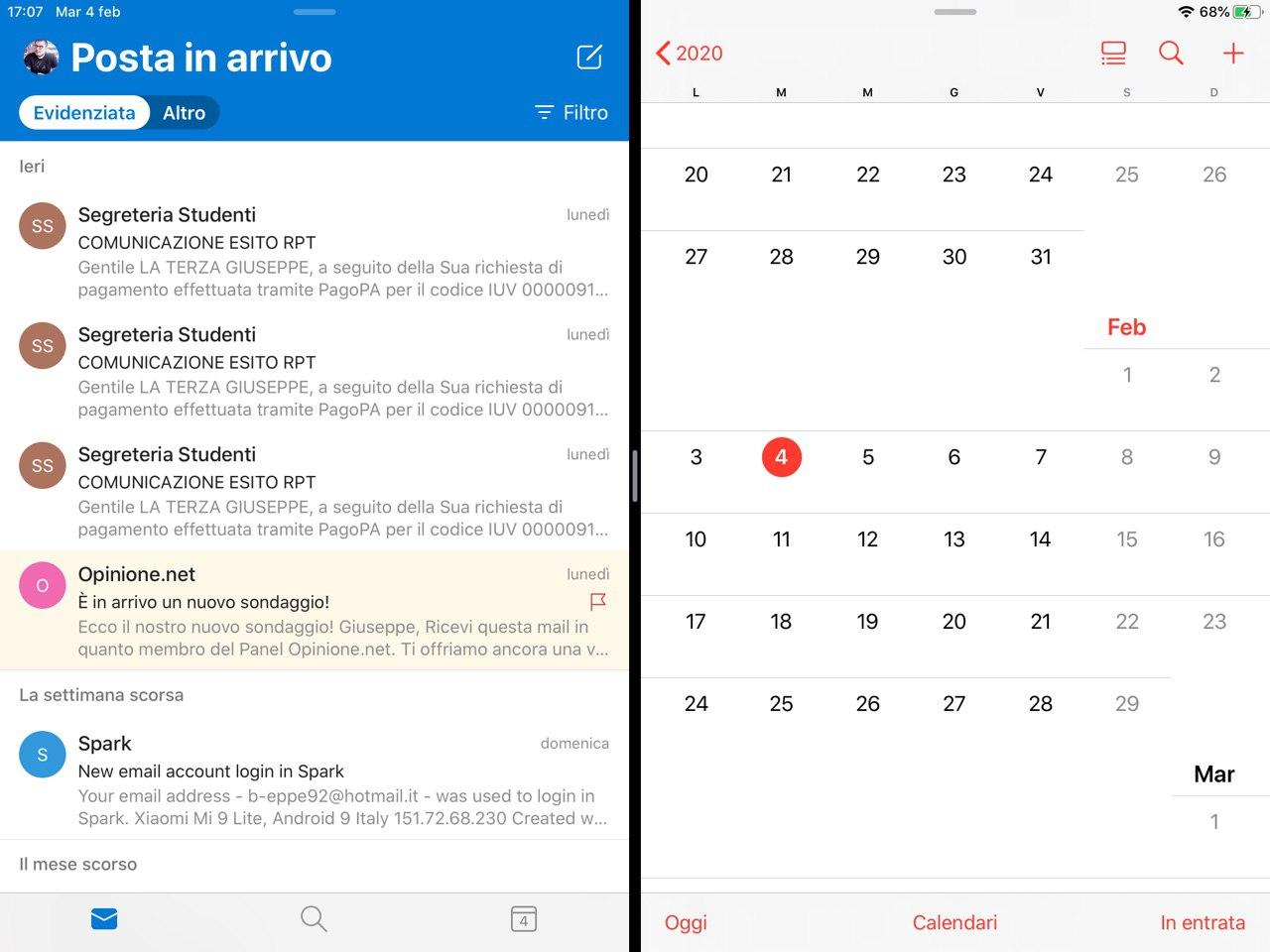 Microsoft Outlook: arriva il supporto alla Split View su iPad